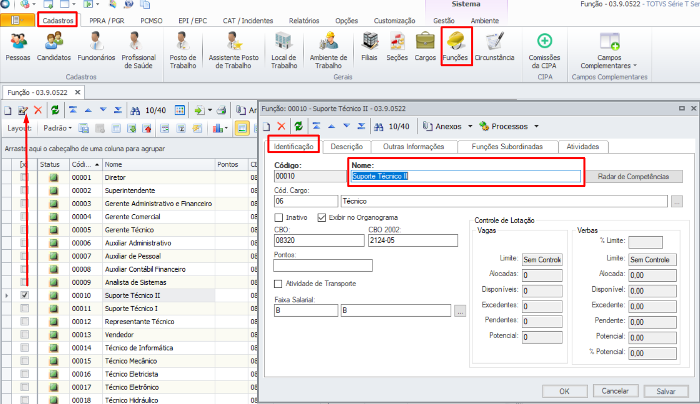 RH - RM - SMT - Cadastros necessários para gerar o relatório PCMSO ...