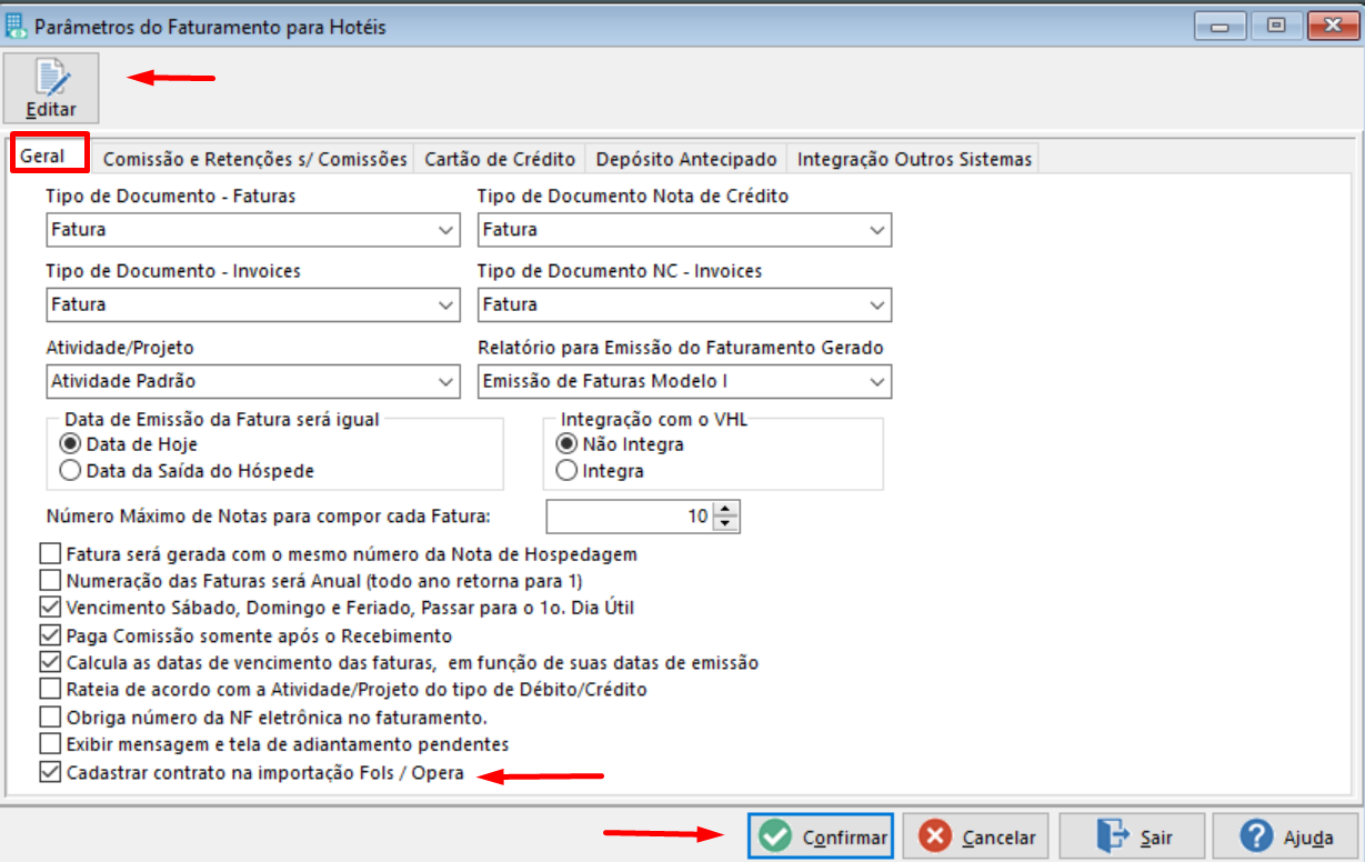 Hotelaria - TOTVS Backoffice (Linha CMNET) - Fatura - Como habilitar ...