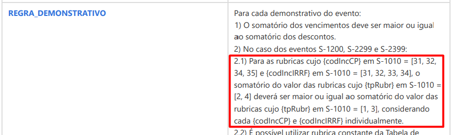 RH - RM - FOP - eSocial - Erro código 846 - O somatório de cada um dos ...