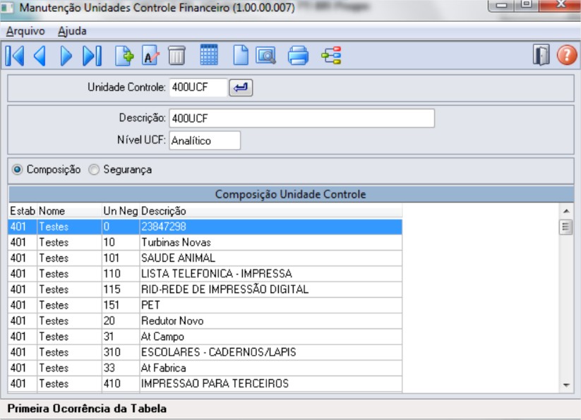 Cross Segmentos - Linha Datasul - CFL - Parâmetros para utilização da ...