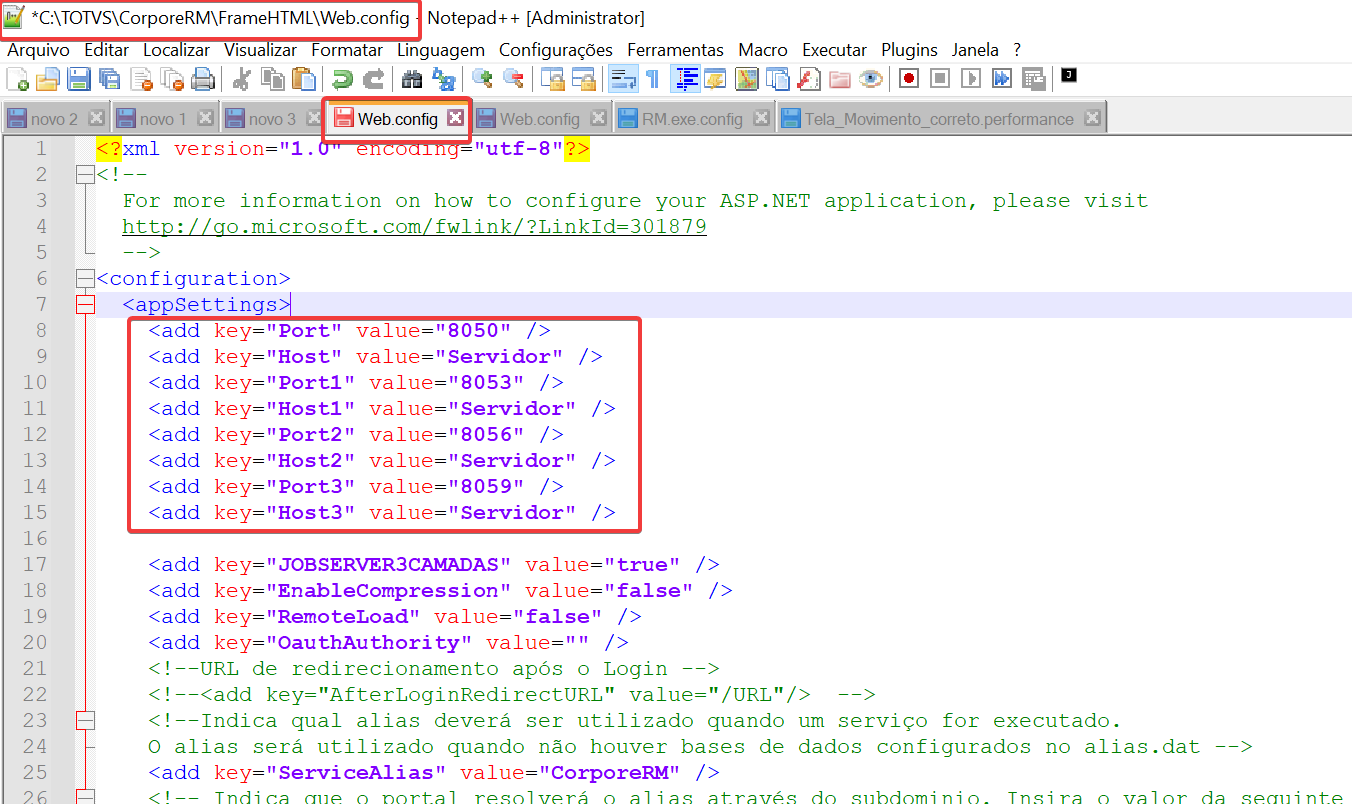 Framework - Linha RM - Frame - Balanceamento nativo - Múltiplos hosts ...