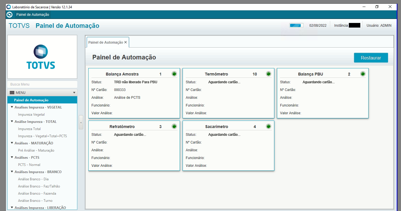 Agro - PIMS CS - LAB_OFF - TRD não liberado para PBU – Central de ...
