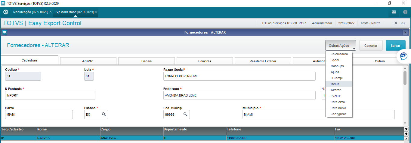 Cross Segmento Totvs Backoffice Linha Protheus Sigaeec Qual A
