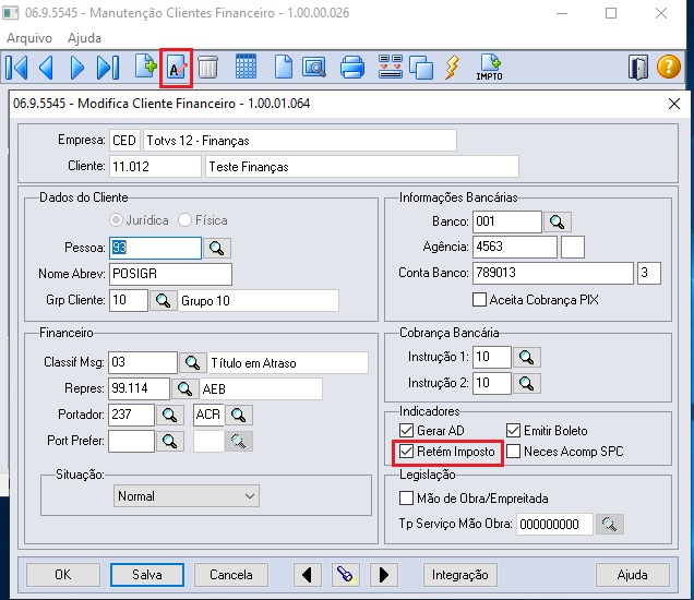Cross Segmentos - Linha Datasul - ACR - Impostos - Retenção de impostos ...