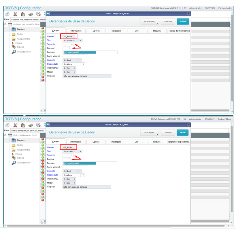 Cross Segmentos - Backoffice Linha Protheus - SIGAFIN - FINA040 ...