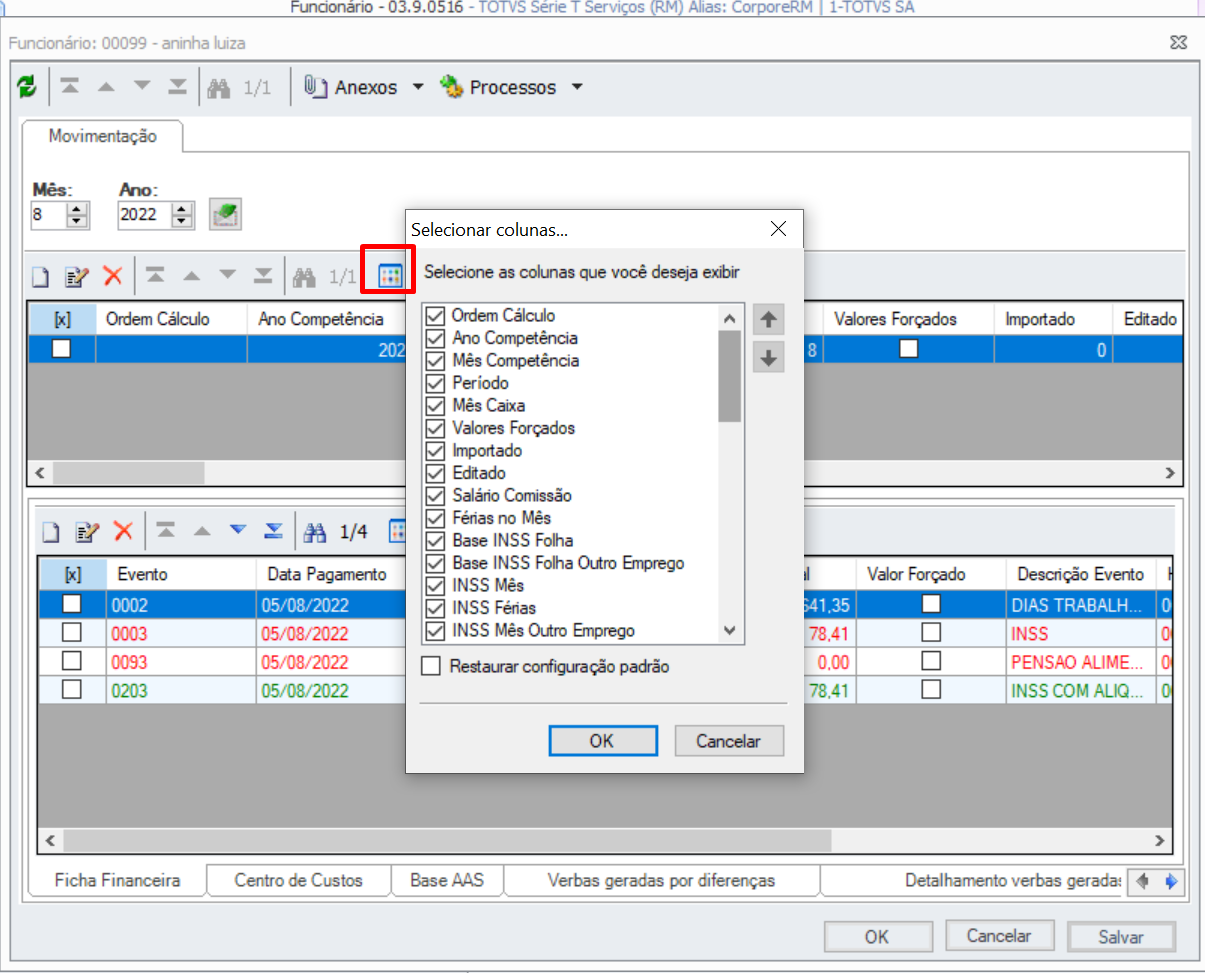 RH - RM - FOP - Apresentar colunas na ficha financeira – Central de ...