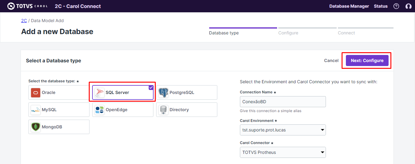 TOTVS CAROL - Carol Connect (2C) - Como localizar porta TCP/IP ...