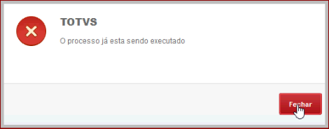 Cross Segmento - Backoffice (Linha Protheus) - SIGAEST - Help - "O processo já esta sendo ...