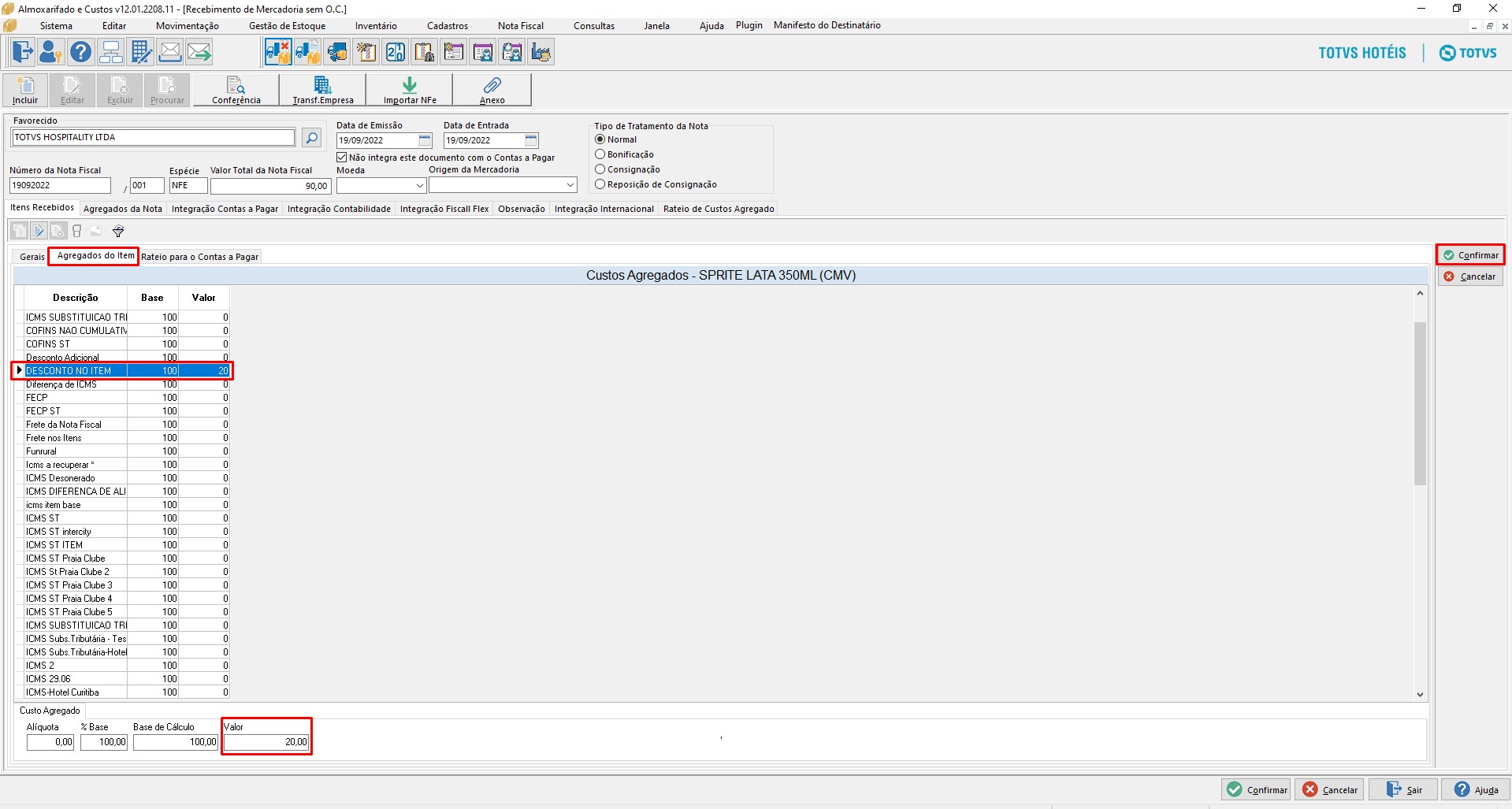Hospitalidade - TOTVS Backoffice (Linha CMNET) - Almox - Como corrigir ...