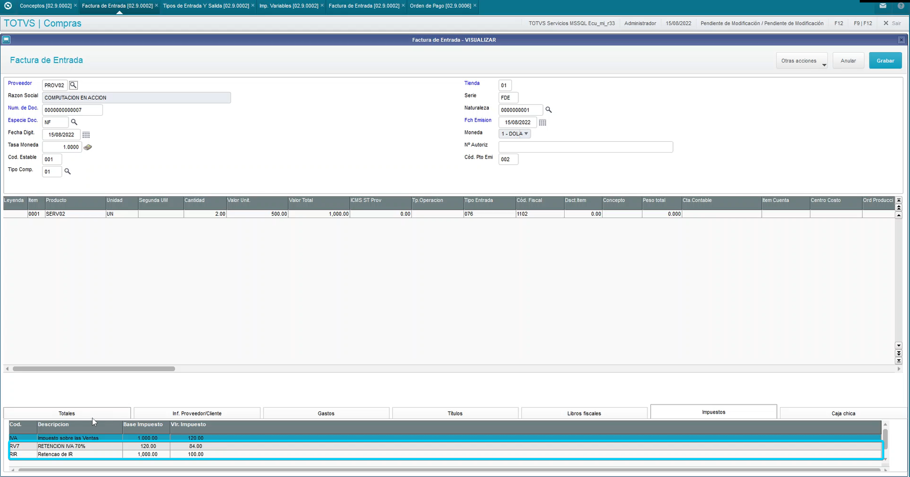 Cross Segmentos - TOTVS BackOffice (Línea Protheus) - MI - Financiero ...