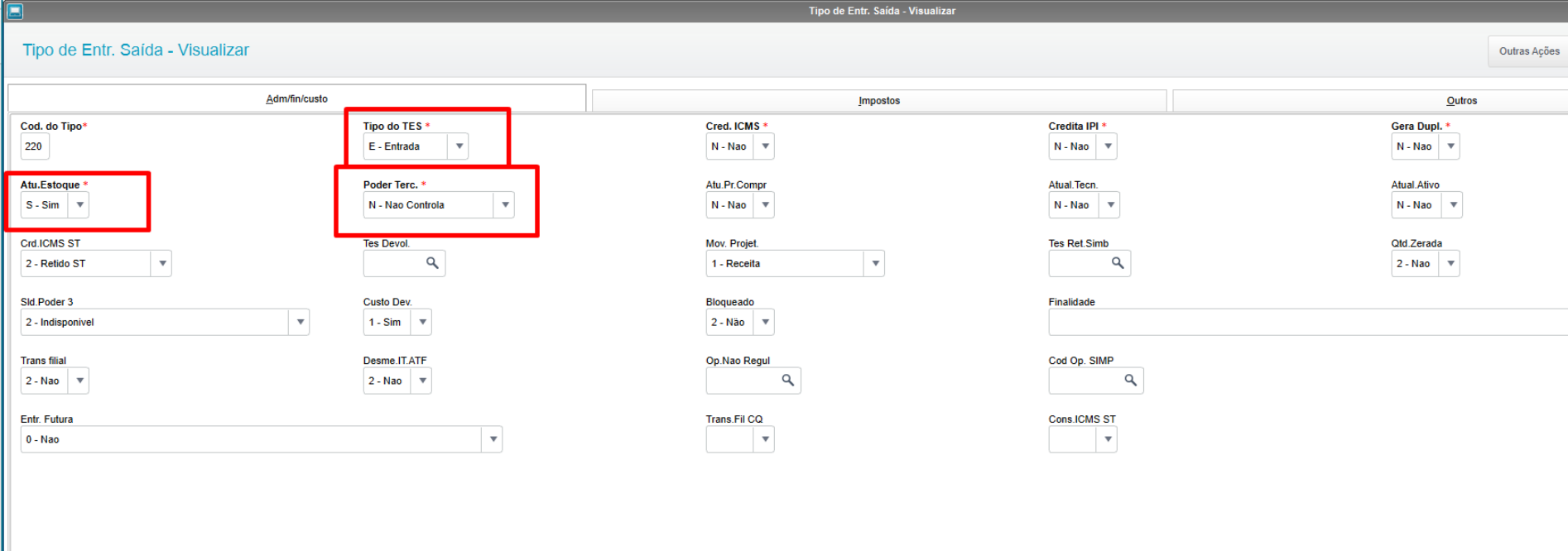Cross Segmento Backoffice Linha Protheus Sigaest Como Realizar