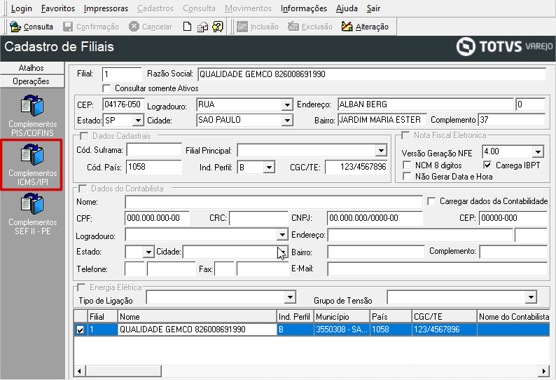 GA -TOTVS VAREJO (Linha Gemco) - SPED FISCAL - Tratamento do ICMS ...
