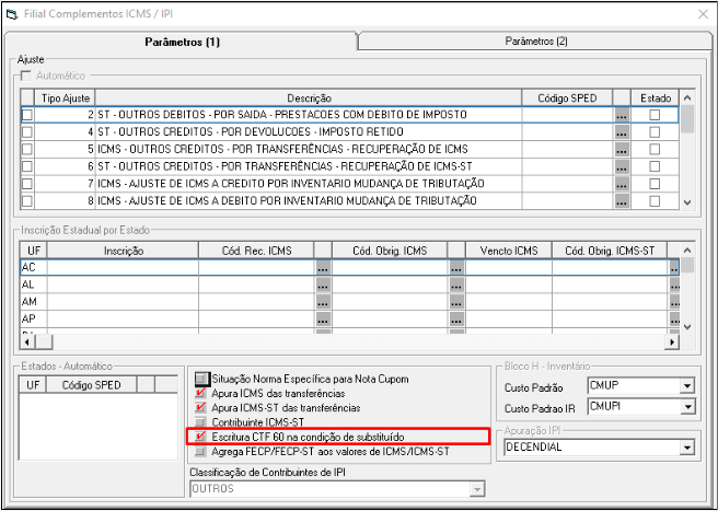 GA -TOTVS VAREJO (Linha Gemco) - SPED FISCAL - Tratamento do ICMS ...