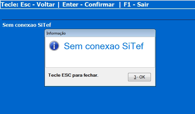 TT - COMUNICAÇÃO - Sem conexão com Sitef no WINTHOR – Central de ...