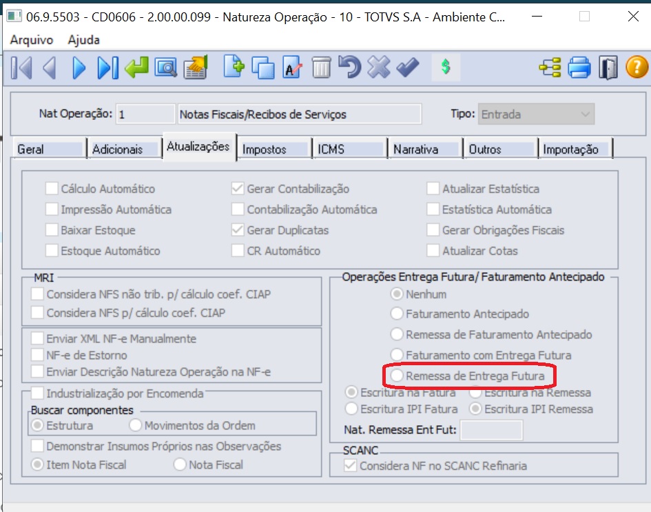 Cross Segmentos - Linha Datasul - MFT - Erro 5188 - Nota Fiscal de ...
