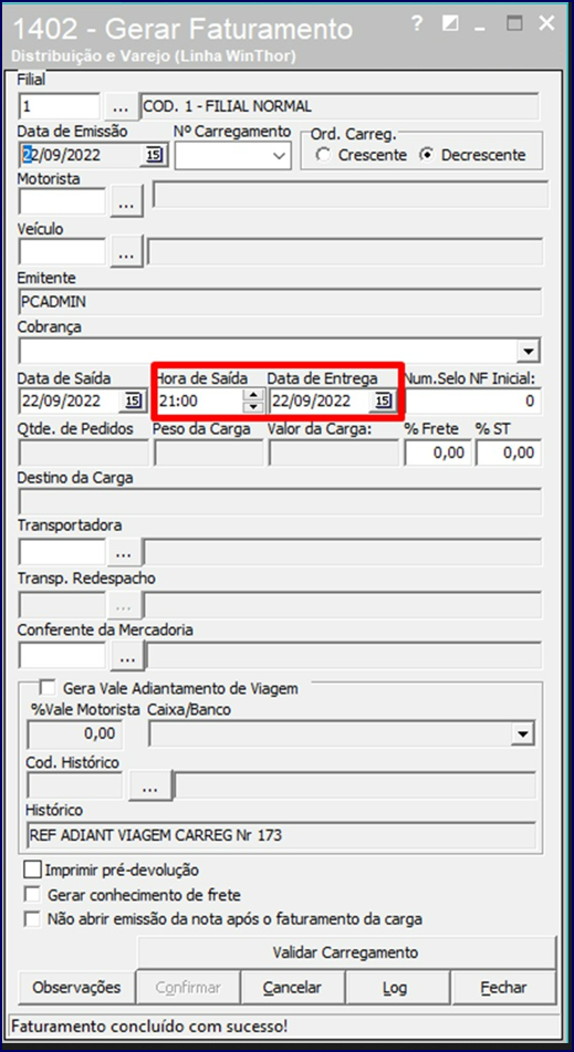 WINT - Como destacar Data de Entrega / Hora de Saída no Danf-e ...