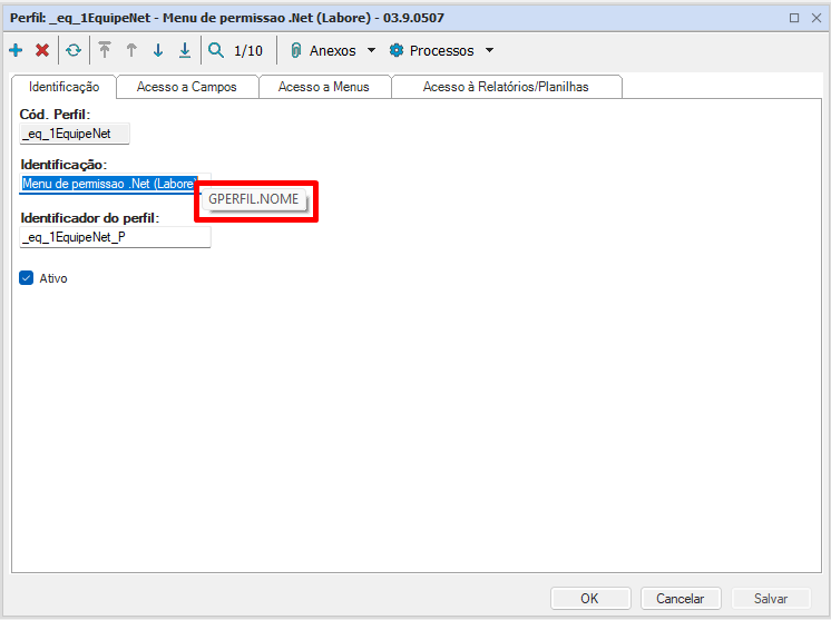 RH - RM - FOP - Visualizar nome dos campos da tabela – Central de Atendimento TOTVS