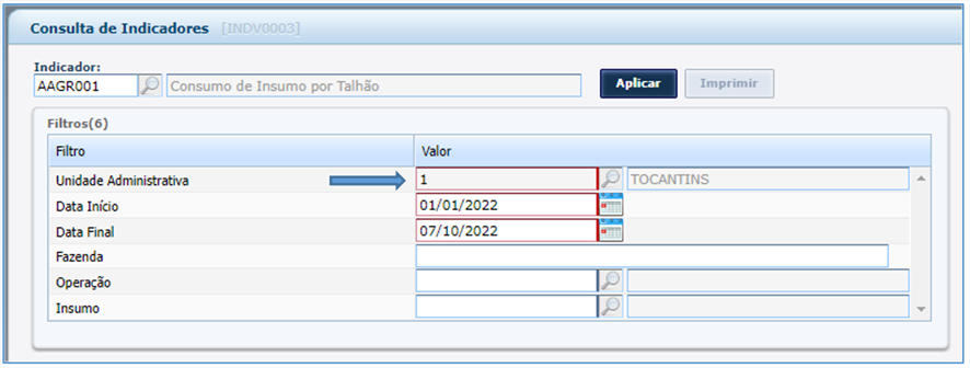 ‭Agro - PIMS MC - ADM - Obrigatoriedade do filtro na emissão do ...