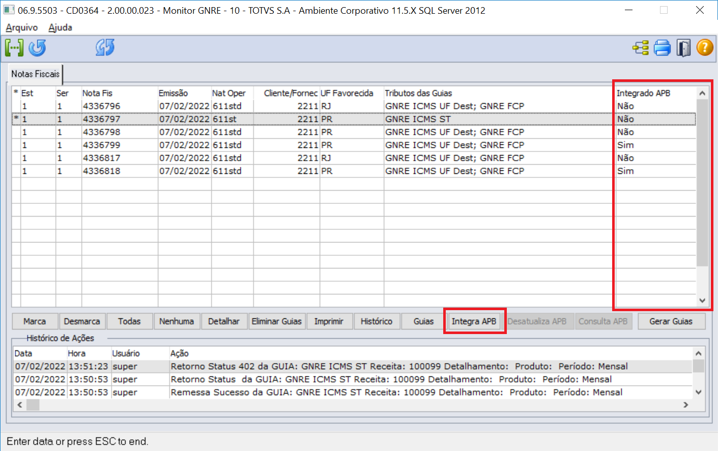 Cross Segmentos - Linha Datasul - GNRE - Integração com contas a pagar ...