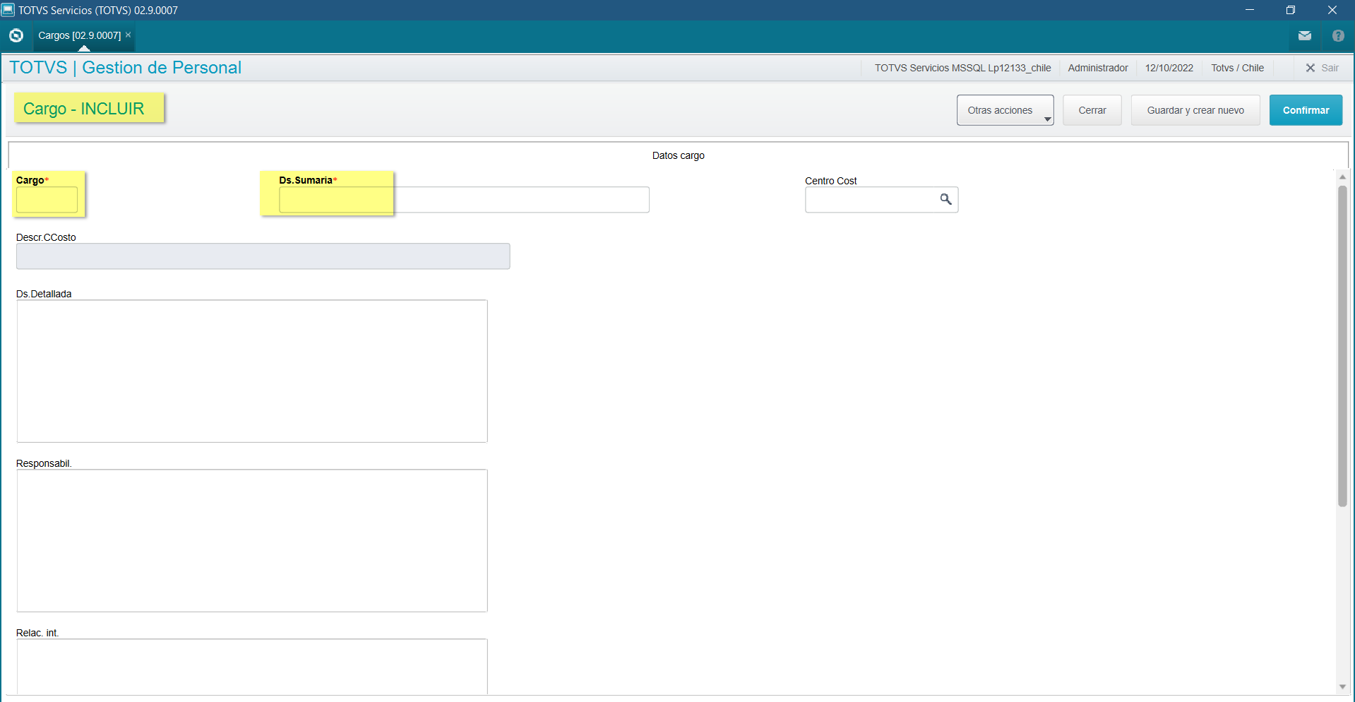 TOTVS RH - TOTVS RH (LINEA PROTHEUS) - MI – Gestión de Personal ...