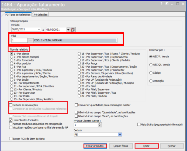 WINT - O que fazer quando o relatório da rotina 1464 não trazer a ...