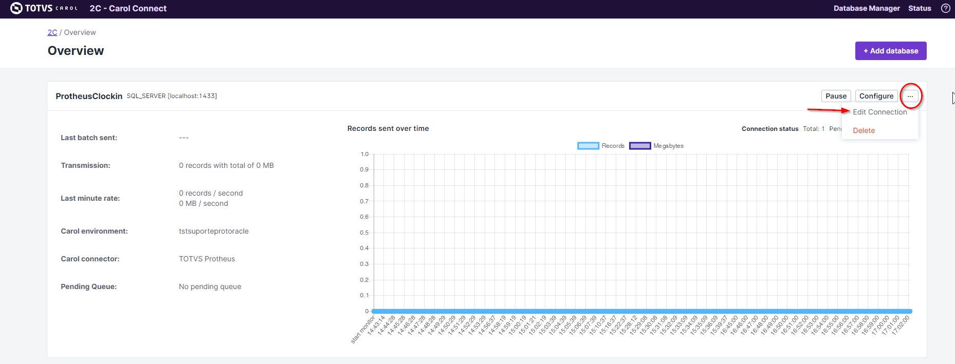 TOTVS CAROL - Carol Connect (2C) - Como visualizar e editar a conexão ...